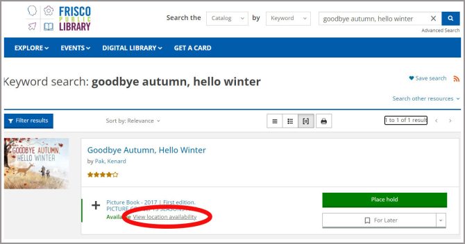 Navigating the Library: Picture Books | Frisco Public Library